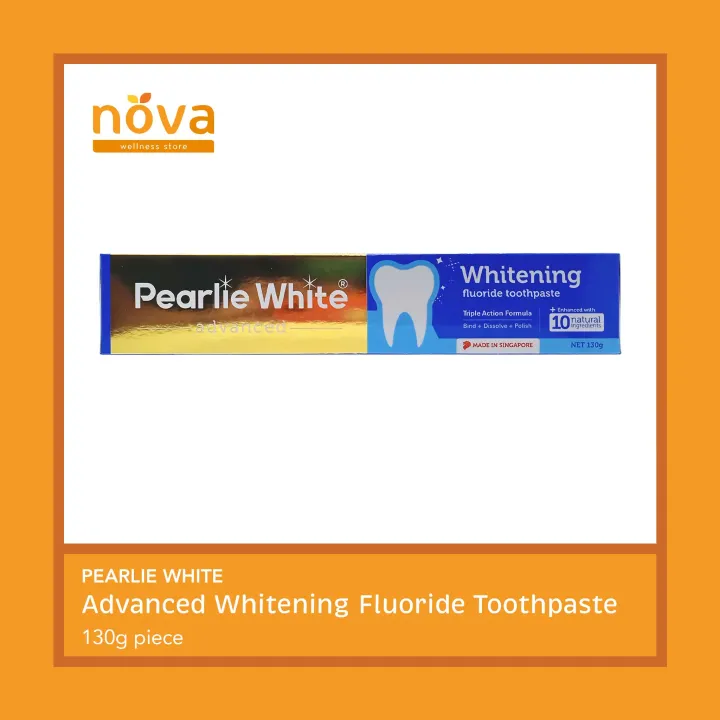 Pearlie White Advanced Whitening Fluoride Toothpaste 130g (pc) | Lazada PH