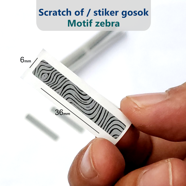 scratch off sticker gosok penutup voucher kerok label penutup 6mm x ...