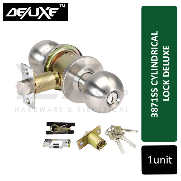 Deluxe 3871SS Cylindrical Lock / Tombol Pintu / Door Knob | Lazada
