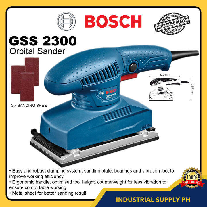 BOSCH GSS 2300 Orbital Sander [ISPH | BPT] | Lazada PH