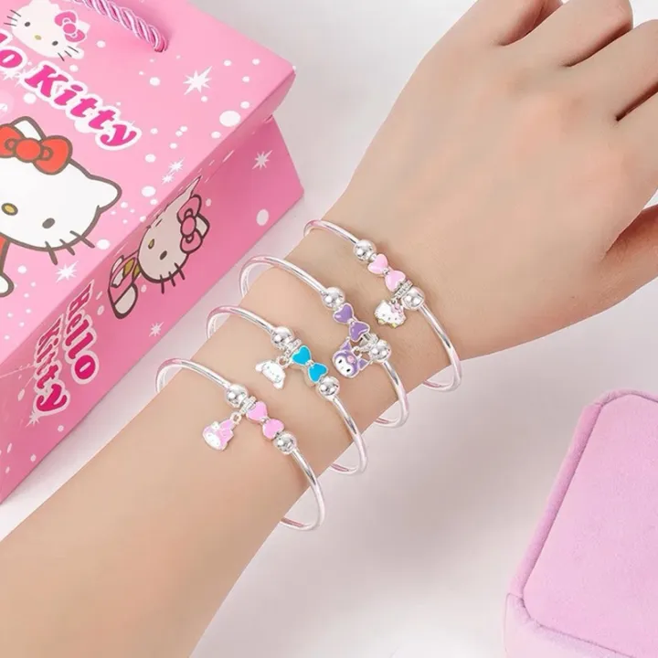 New Bow celet Female Cinnamon Dog Kuromi Melody celet Female Cute Sweet ...