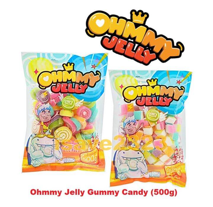 [HALAL] Ohmmy Jelly Gummy Candy (500g) - Roll / Sandwich | Lazada