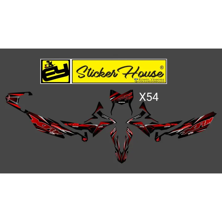 XRM 125 fi Decals Laminated | Lazada PH