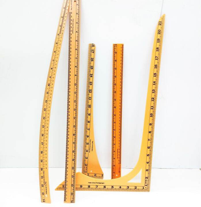 PVC Tailor Ruler/Tailoring Accessories/Barang Jahitan/Pembaris Jahit ...