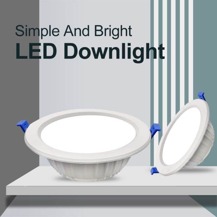 COD 30W LED Downlight Panel light Ceiling Light 3 Color Recessed Pin ...