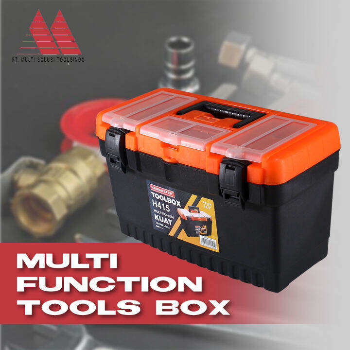 Tools Box Kotak Perkakas dan Peralatan ABS Multifungsi 3 Tingkat Tempat ...