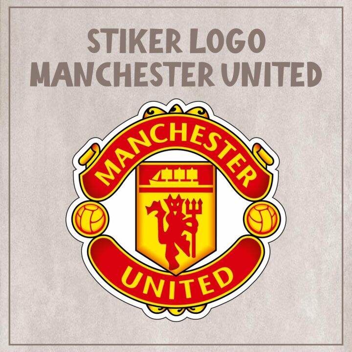 Stiker Sticker Helm LOGO laptop Handphone Motor Mobil MANCHESTER UNITED ...
