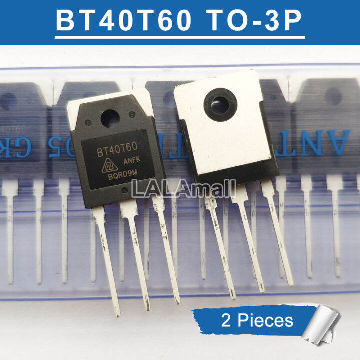 2pcs BT40T60 TO-3P BT 40T60 ANF ANFD ANFK TO3P 40A/600V IGBT Transistor ...