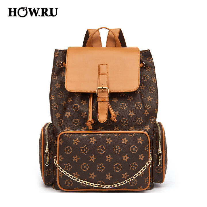 HOW.R.U New Original Backpacks leather For Women Ladies Korean Fashion ...