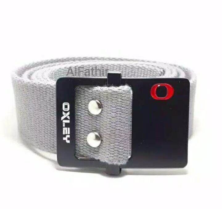 New Abu2 Oxley Gesper/sabuk army tactical kepala besi tali abu-abu ...