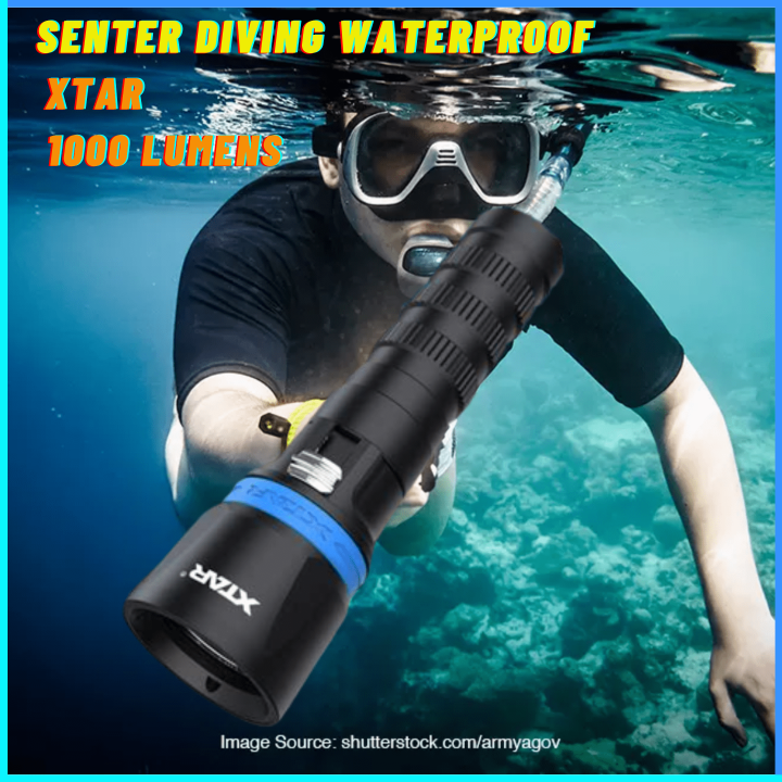 COD Xtar Senter Diving Waterproof LED CREE XP L2 1000 Lumens / senter ...