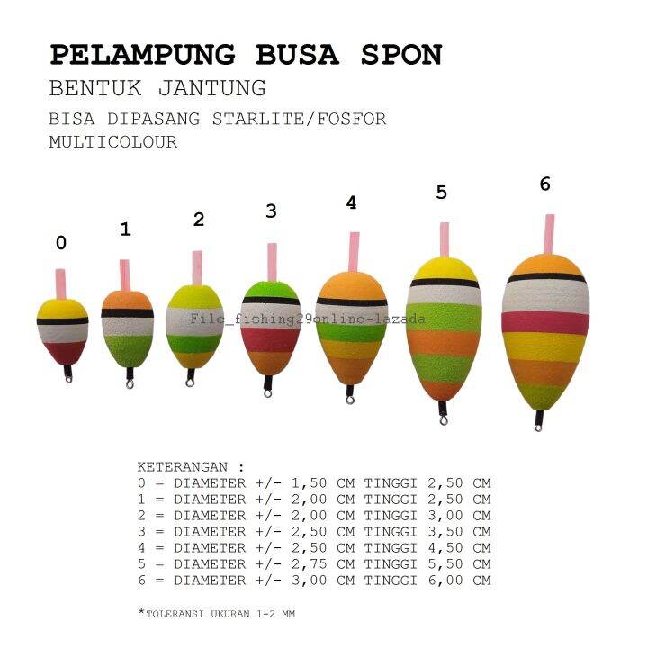 Pelampung pancing busa spon bentuk jantung bisa dipasang starlite ...
