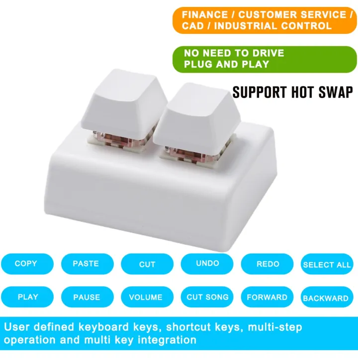 Mini 2-key Custom Keypad W3G0 | Lazada.co.th