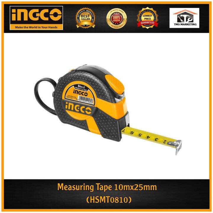 Ingco Steel Measuring Tape (10mx25mm) HSMT0810 | Lazada PH