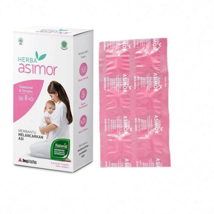 Herba ASIMOR 30 Kaplet Asi Booster/Melancarkan Asi/Pelancar Asi ...