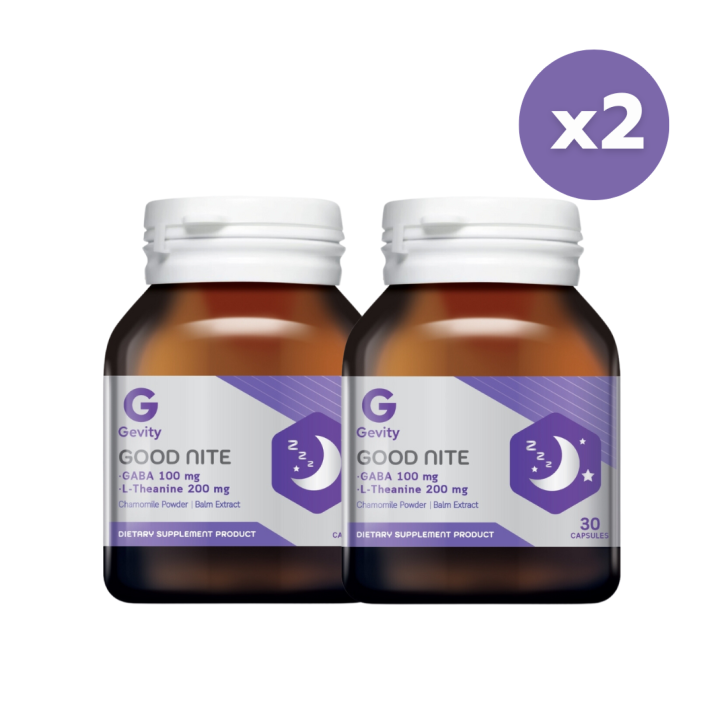 แพคคู่ Gevity Good Nite 30's จีวีตี้ กู้ดไนท์ 30 แคปซูล แพคคู่ 2 กระปุก ...