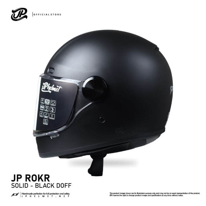 Helm Fullface Retro JP Rokr - Solid | Lazada Indonesia