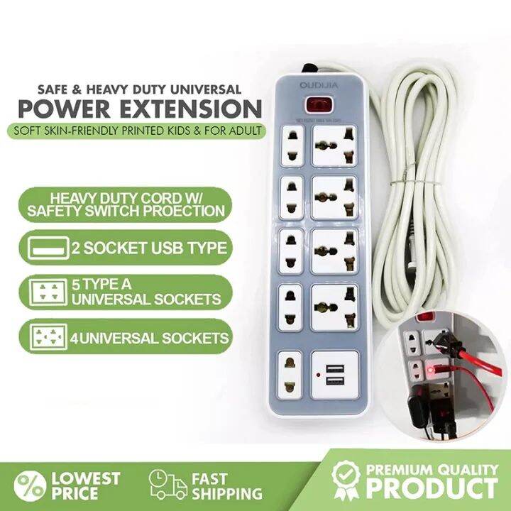 Multi Function Socket Outlet Plug Universal Outlet Extension Cord Power Socket Power Board