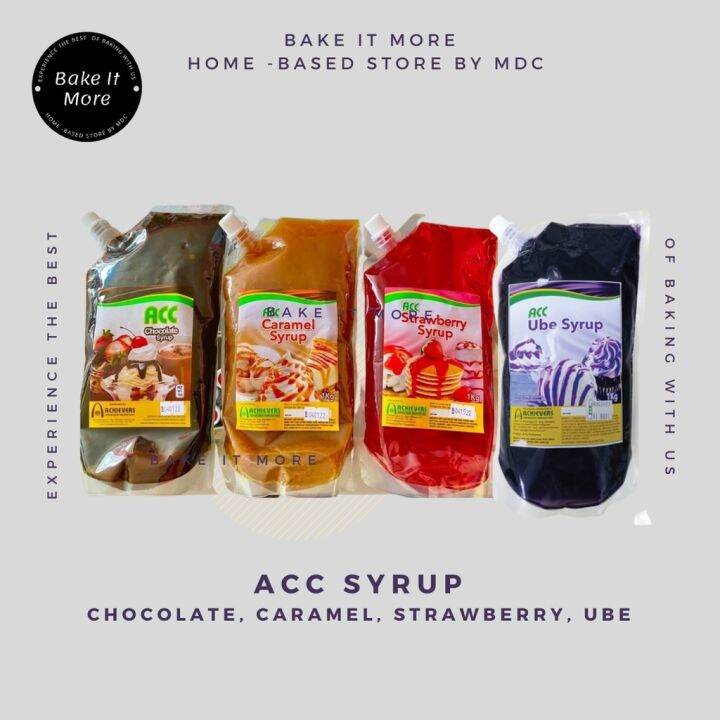 ge622554174 Achievers Chocolate Caramel Strawberry Syrup and Ube 1kg ...
