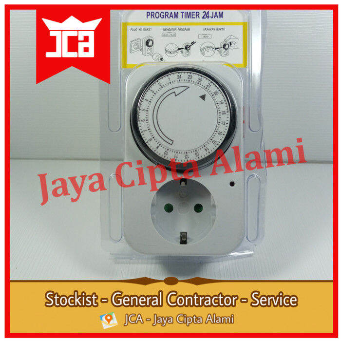 Timer Analog Lampu Aquarium Stop Kontak Listrik Otomatis Manual ...