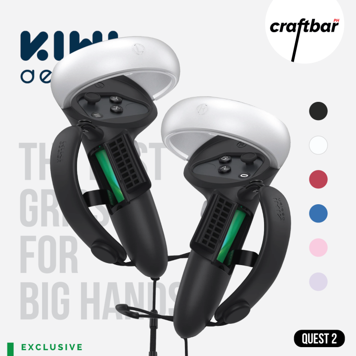 KIWI Design Top Version Grips with Ring Protectors for Quest 2 ...