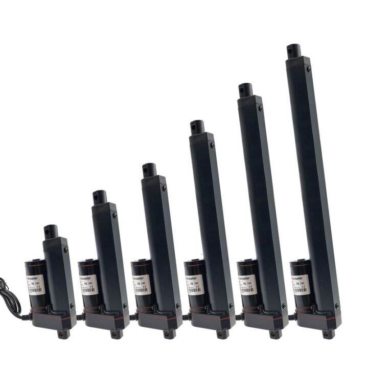 12V 24V Linear Actuator 200mm 250mm 300mm Stroke Linear Drive Electric ...