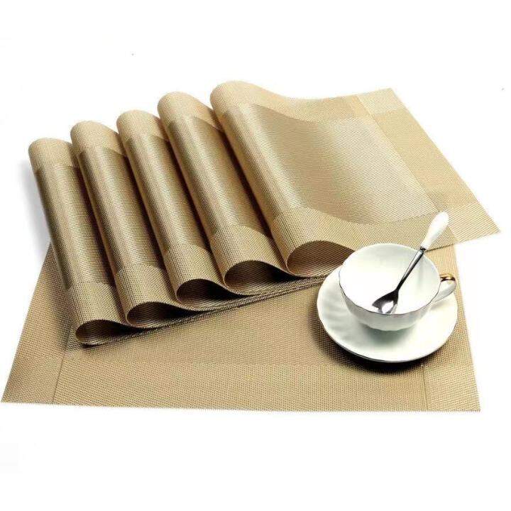 Modern Placemat 45CM*30CM Heat-Resistant Placemats Stain Plastic Table ...