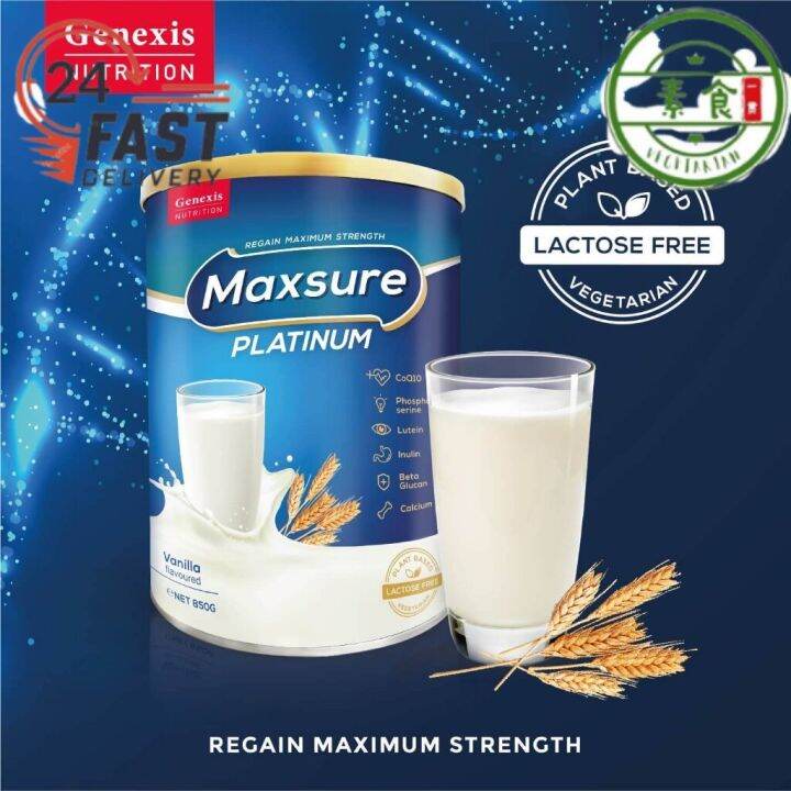 Maxsure Platinum - REGAIN MAXIMUM STRENGTH 植物奶 (850g) | Lazada