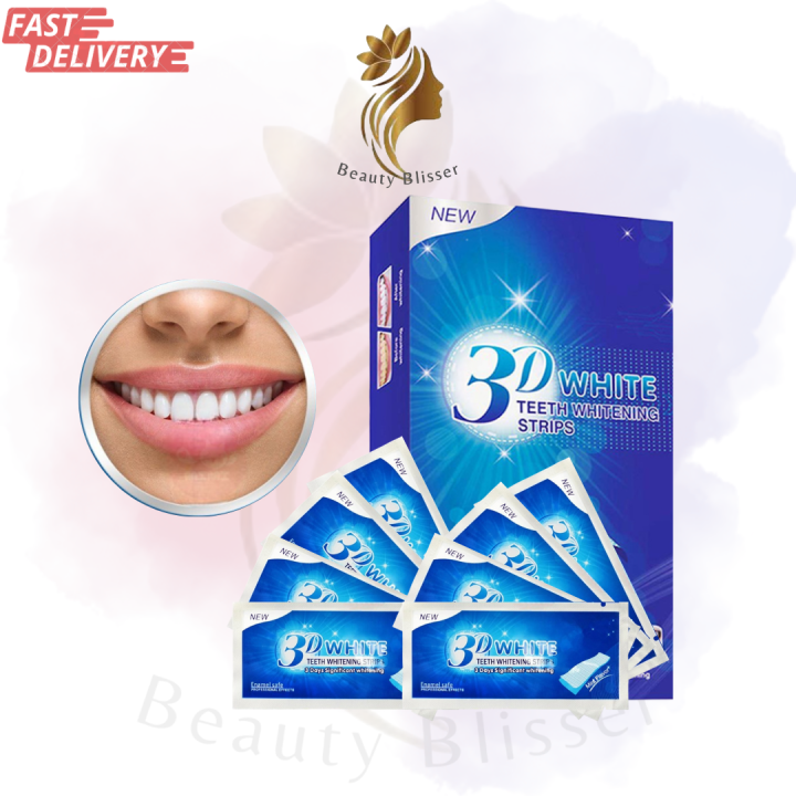 💝1pcs Oral Care 3d White Gel Teeth Whitening Strips Oral Hygiene Tooth