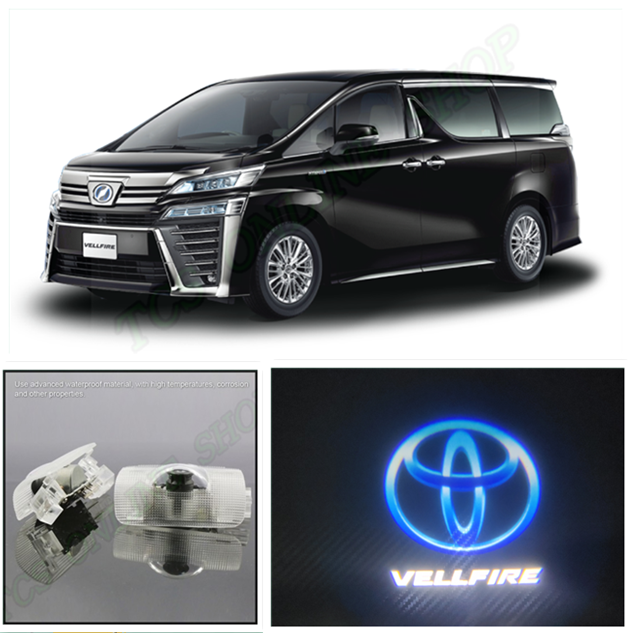2 X TOYOTA VELLFIRE Projection Welcome Light Car Door LED Logo VELLFIRE ...