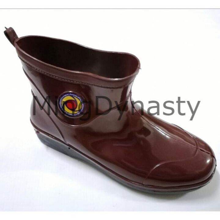 Lo Cut Rubber Rain boots Kasut boot Getah 903 BN/BK/YW | Lazada