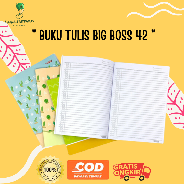 BUKU TULIS BOXY BIG BOSS 42 LEMBAR 1PAK BUKU BOXY BIG BOSS BUKU TULIS ...