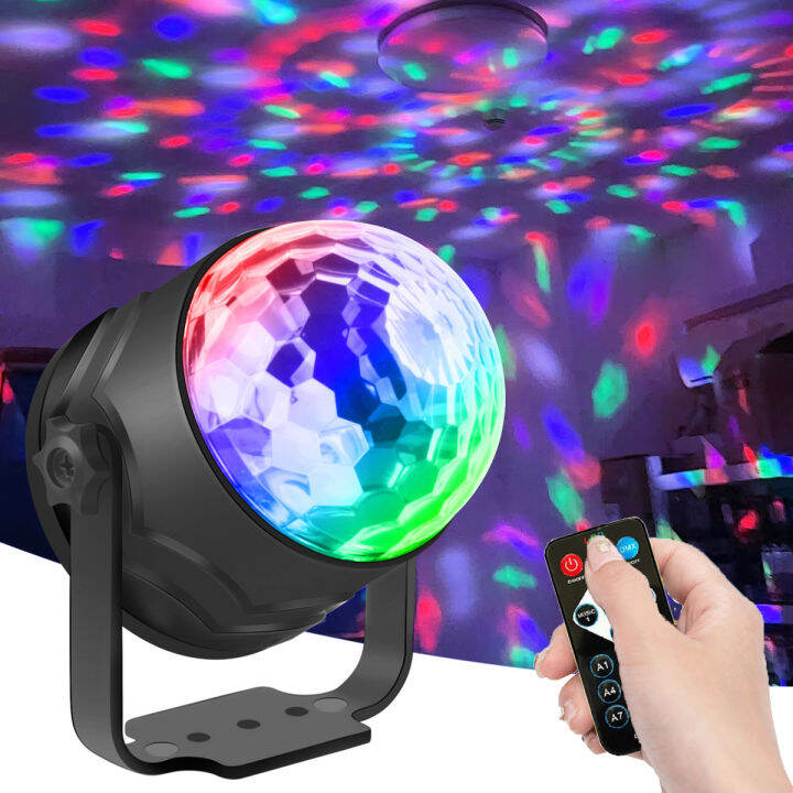 6 Color Led Disco Ball Light ,Halloween Party Decorations Lights, USB ...