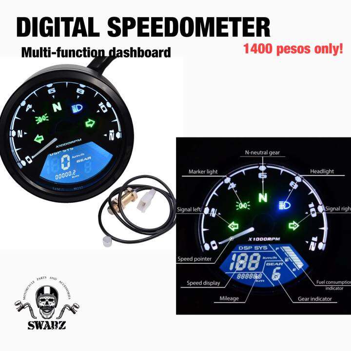 Digital LCD speedometer guage for classic motorcycle | Lazada PH