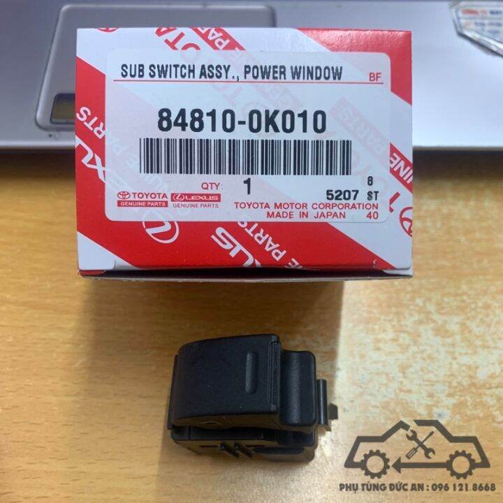 Công tắc lên xuống kính Innova Vios Hilux Vigo Fortuner Mã 84810-0K010 ...