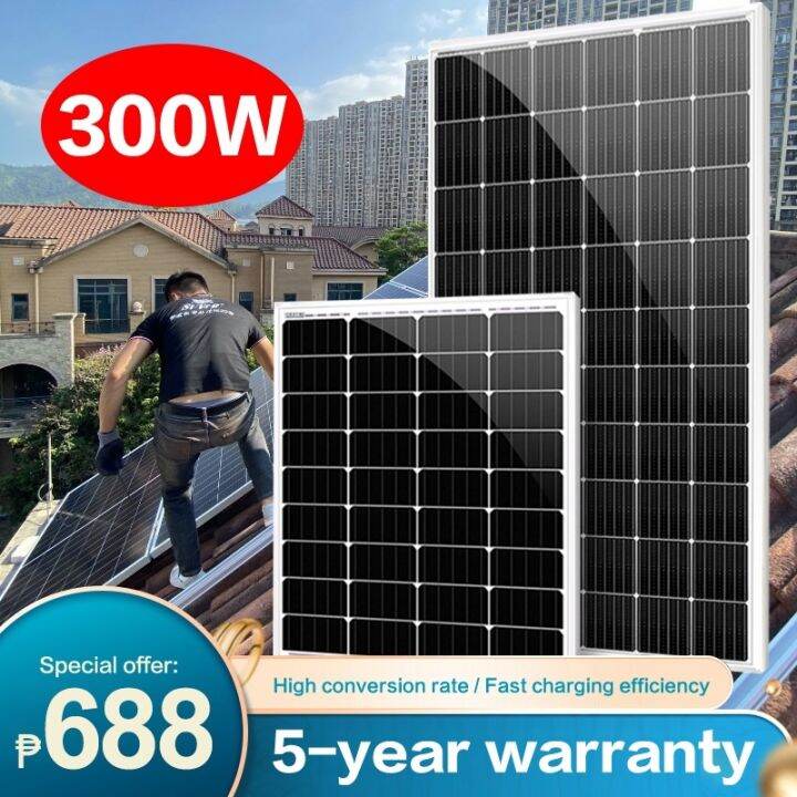 300 watts Solar Panel 18Volt Pv Module Cell generator set for home with ...