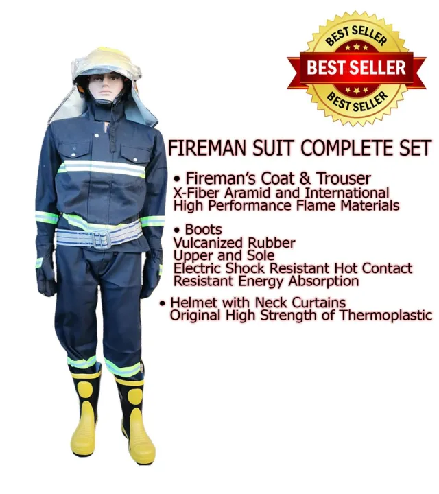 FIREMAN SUIT COMPLETE SET | Lazada PH