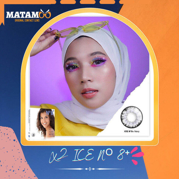 Free Ongkir SOFTLENS X2 - ICE NO. 8 PLUS MINUS 6.50 SD 10.00 - BLACK ...