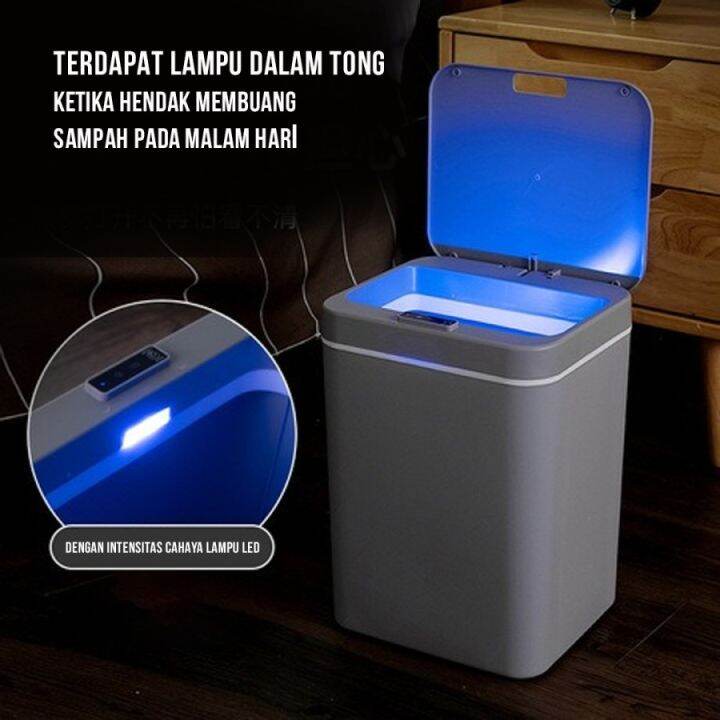 Smart Trash Can 14 L 16 L Tong Sampah Otomatis Auto Otomatis Cerdas ...
