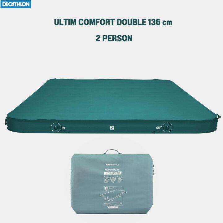 QUECHUA ที่นอนตั้งแคมป์แบบพองตัวได้เองสำหรับ 2 คนรุ่น ULTIM COMFORT ...