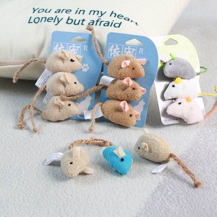 Cat simulation plush toy mouse cat mint mice make interactive artifact ...