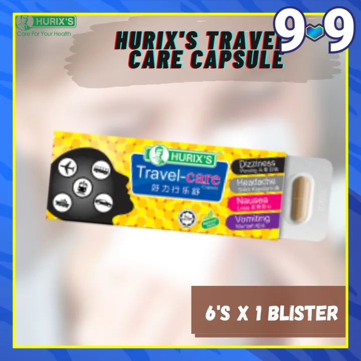 CY Hurix’s Travel-Care Capsule (6 capsule x 1 blister) | Lazada