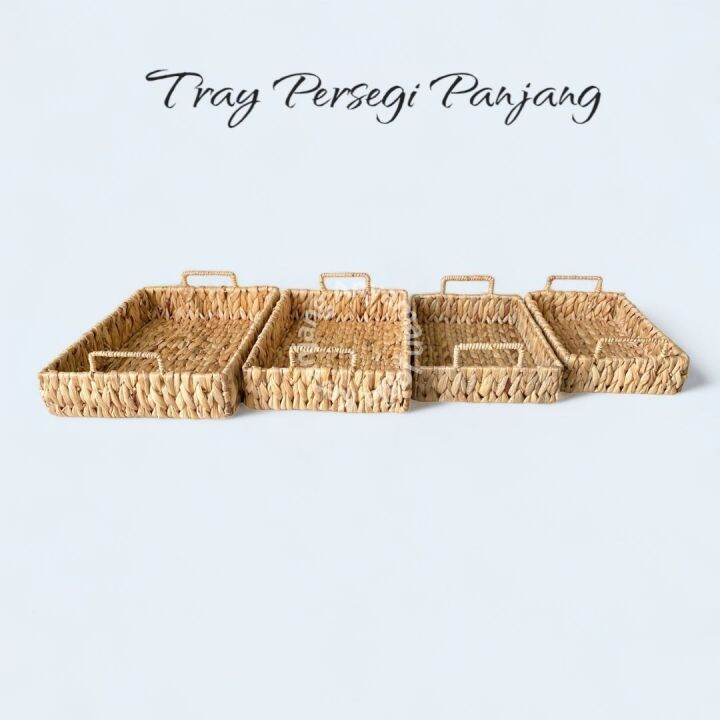 Tray Persegi Panjang / Tray Panjang Enceng Gondok / Nampan Panjang ...