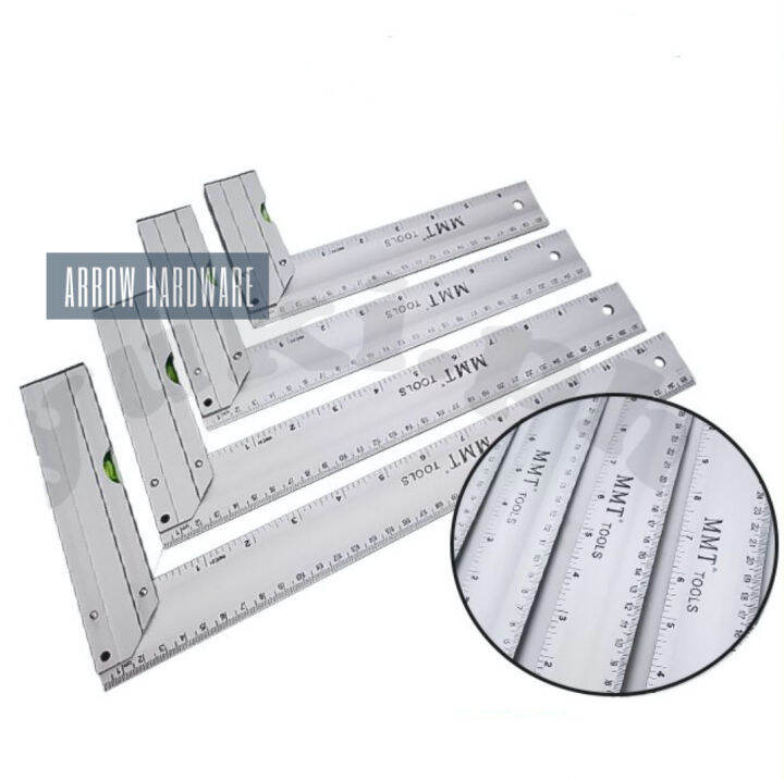 NEXA ALUMINUM SQUALA L-SQUARE ANGLE RULER WITH LEVEL BAR | Lazada PH