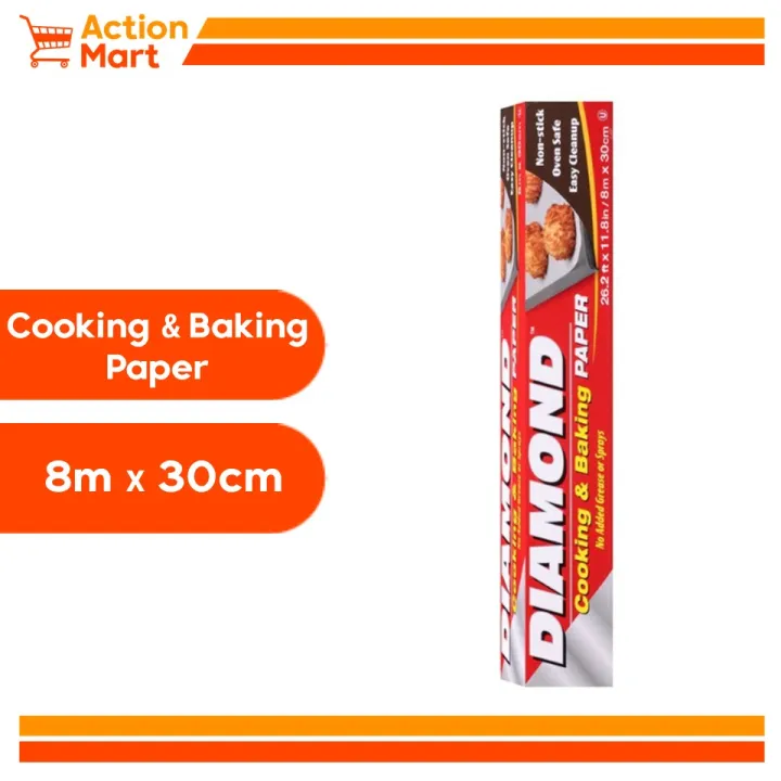 DIAMOND ® Cooking & Baking Paper (8m x 30cm) | Lazada