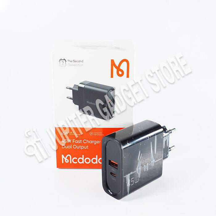 Mcdodo CH-2141 Adaptor Charger 45W USB Type-C PD QC4.0 Fast Charging ...