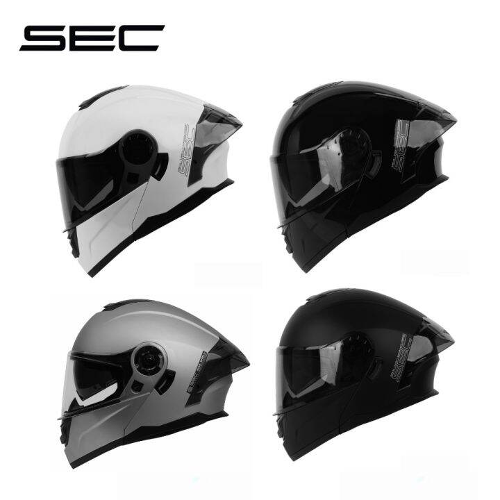 SEC Rise Version 2 Solid Matte Modular Dual Visor Helmet | Lazada PH