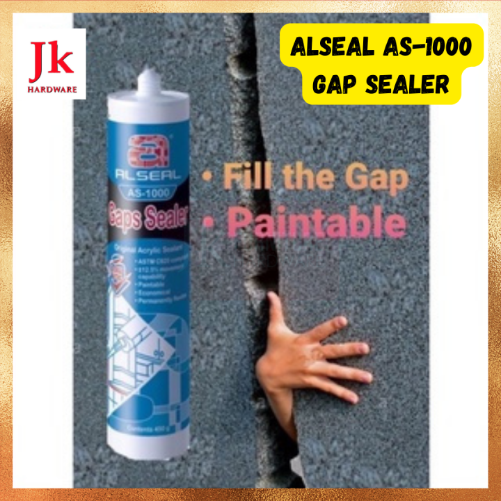 ALSEAL AS1000 GAPS SEALER GAP FILLER WHITE 450G / ACRYLIC SEALANT | Lazada