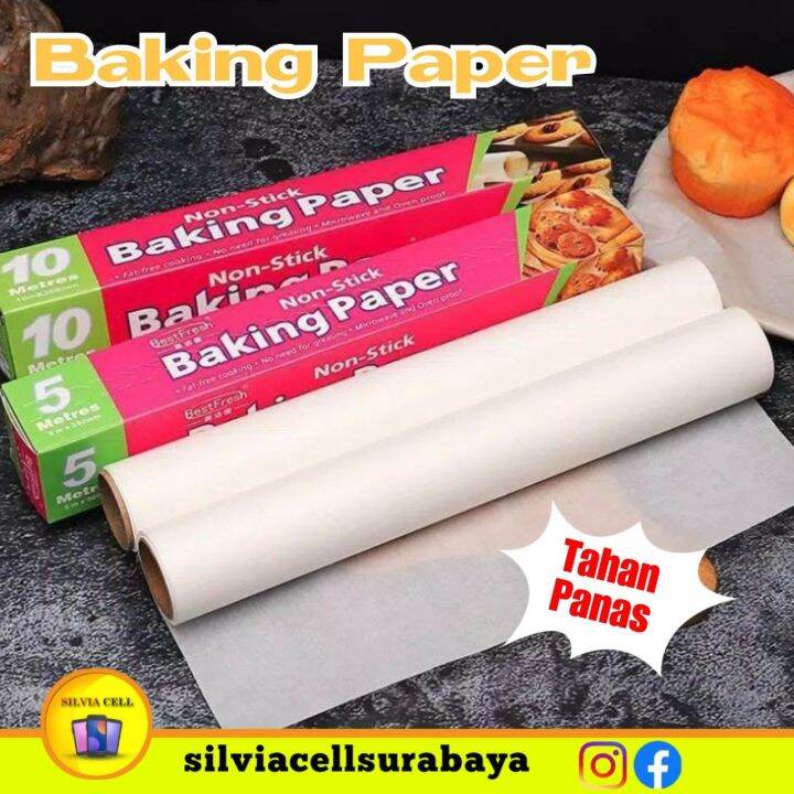 Baking Paper Kertas Alas Makanan Berminyak Barbecue Paper Tahan Panas ...