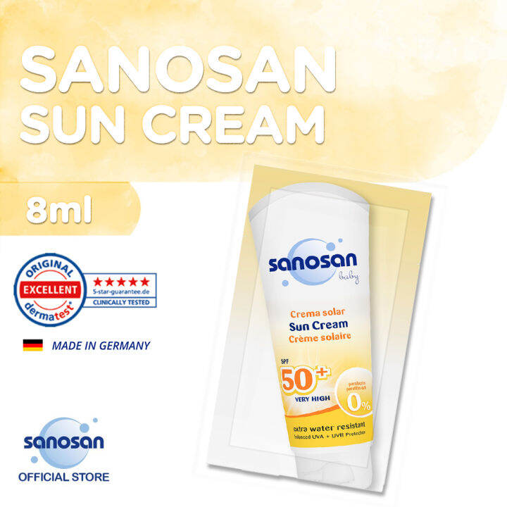 Sanosan Baby Sun Cream / Sunscreen Sunblock for Baby with 50+SPF 8ml ...